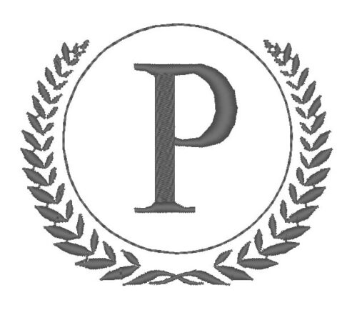 Matriz De Bordado - Letra P Decorado - Bordando Na Prática