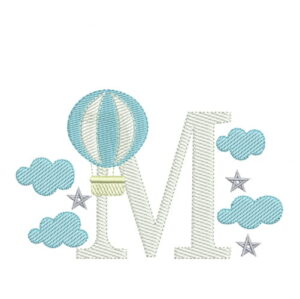 Matriz de Bordado - Letra M para bordar