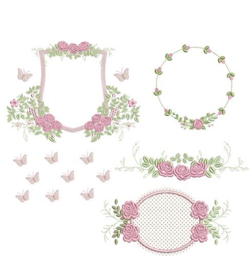 Matriz de Bordados Coleção Moldura Flores - Bordando Na Prática