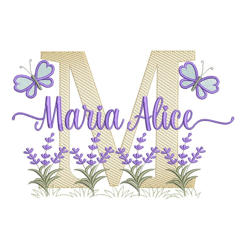 Matriz de Bordado - Nome Maria Alice 05 - Bordando Na Prática